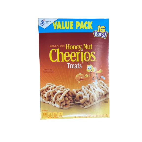 Honey Nut Cheerios Breakfast Cereal Treat Bars, Value Pack, 16 ct, 13.6 ...