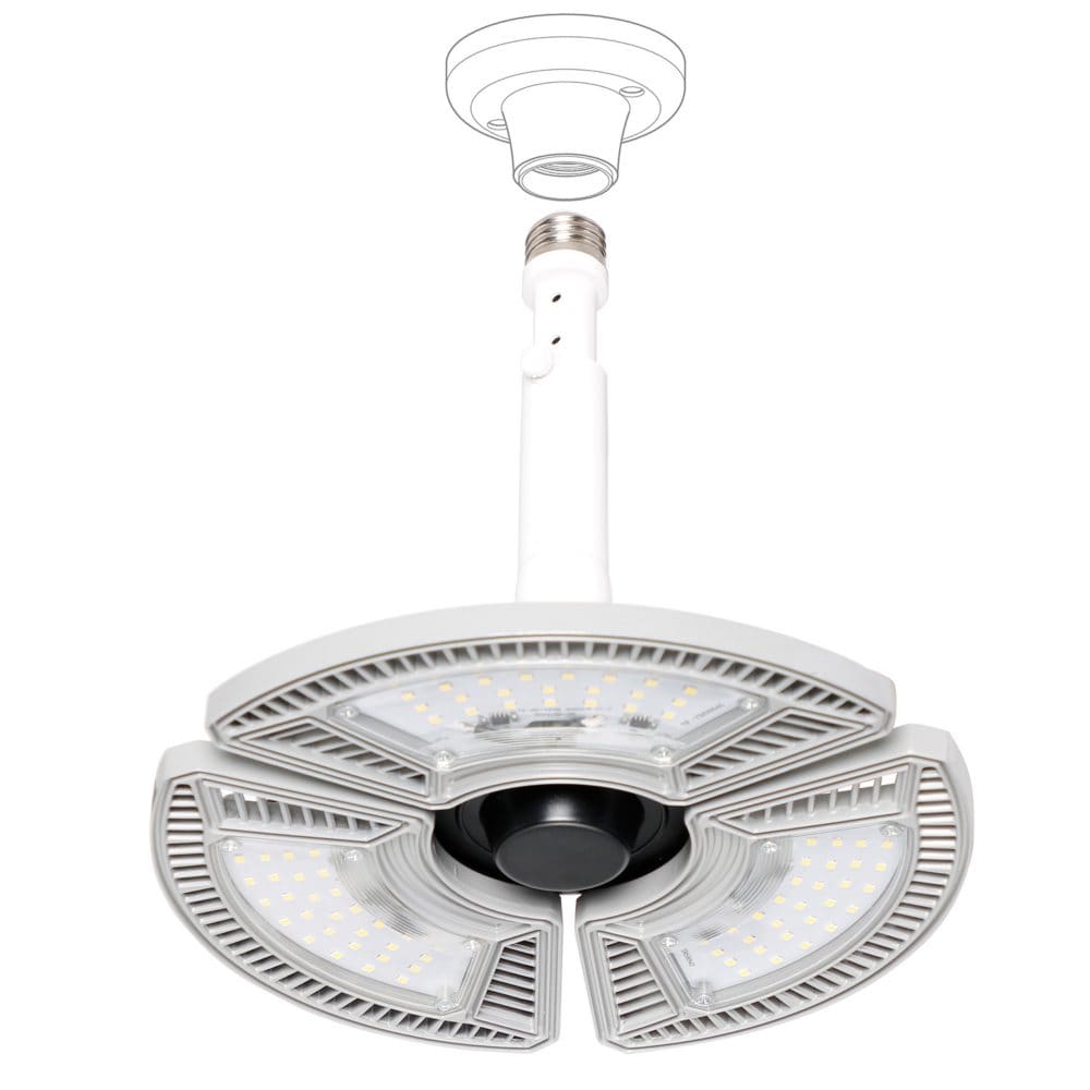 Honeywell 5000 Lumen 3 LED Panel Deformable Garage Light | ShelHealth