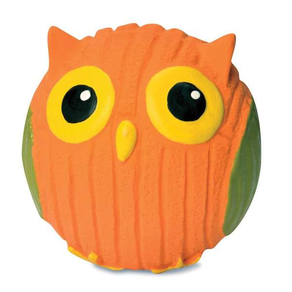 Hugglehounds Dog Poppy Owl Ruff-Tex Ball Small | ShelHealth