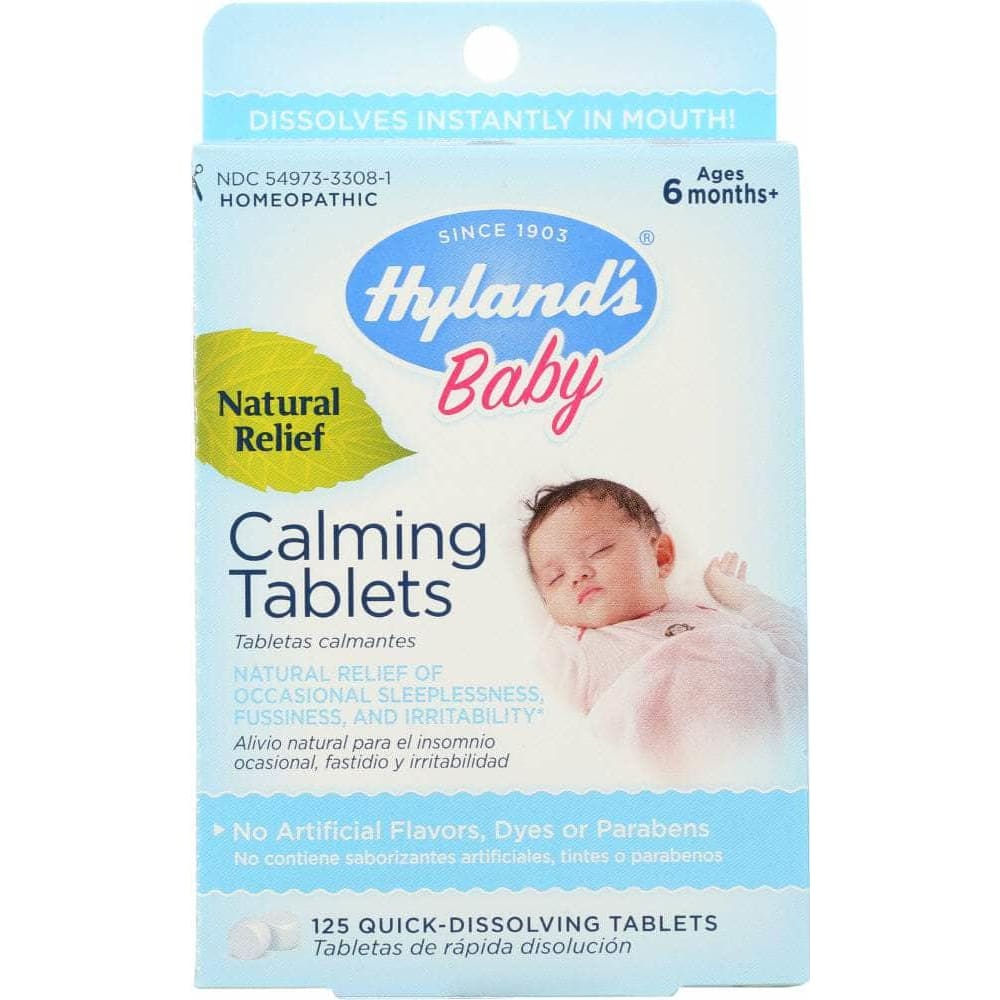 Hyland Tablet Calming New Baby, 125 Tablets (Case of 3) | ShelHealth