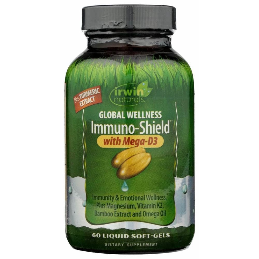 IRWIN NATURALS: Global Wellness Immuno Shield With Mega D3, 60 sg ...