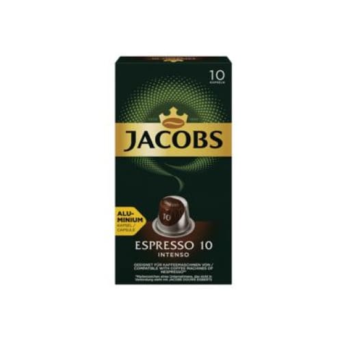 Jacobs Espresso 10 Intenso Nespresso Capsules, 10 pcs. | ShelHealth