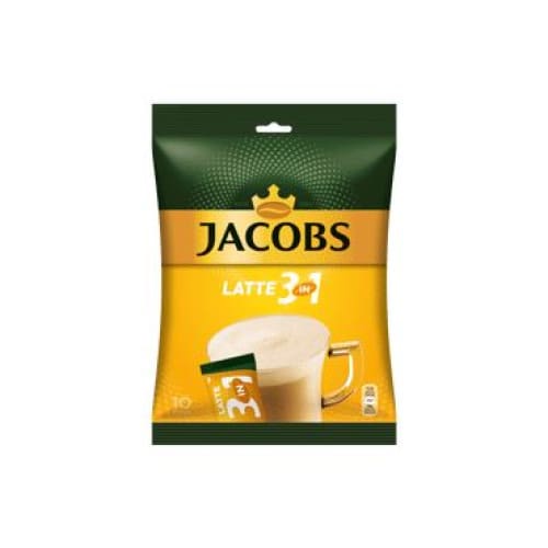 Jacobs Latte 3 in 1 Instant Coffee Drink, 4.4 oz (125 g) | ShelHealth