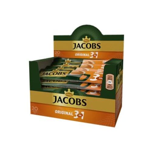 Jacobs Original 3 in 1 Instant Coffee Packs, 20 pcs. | ShelHealth