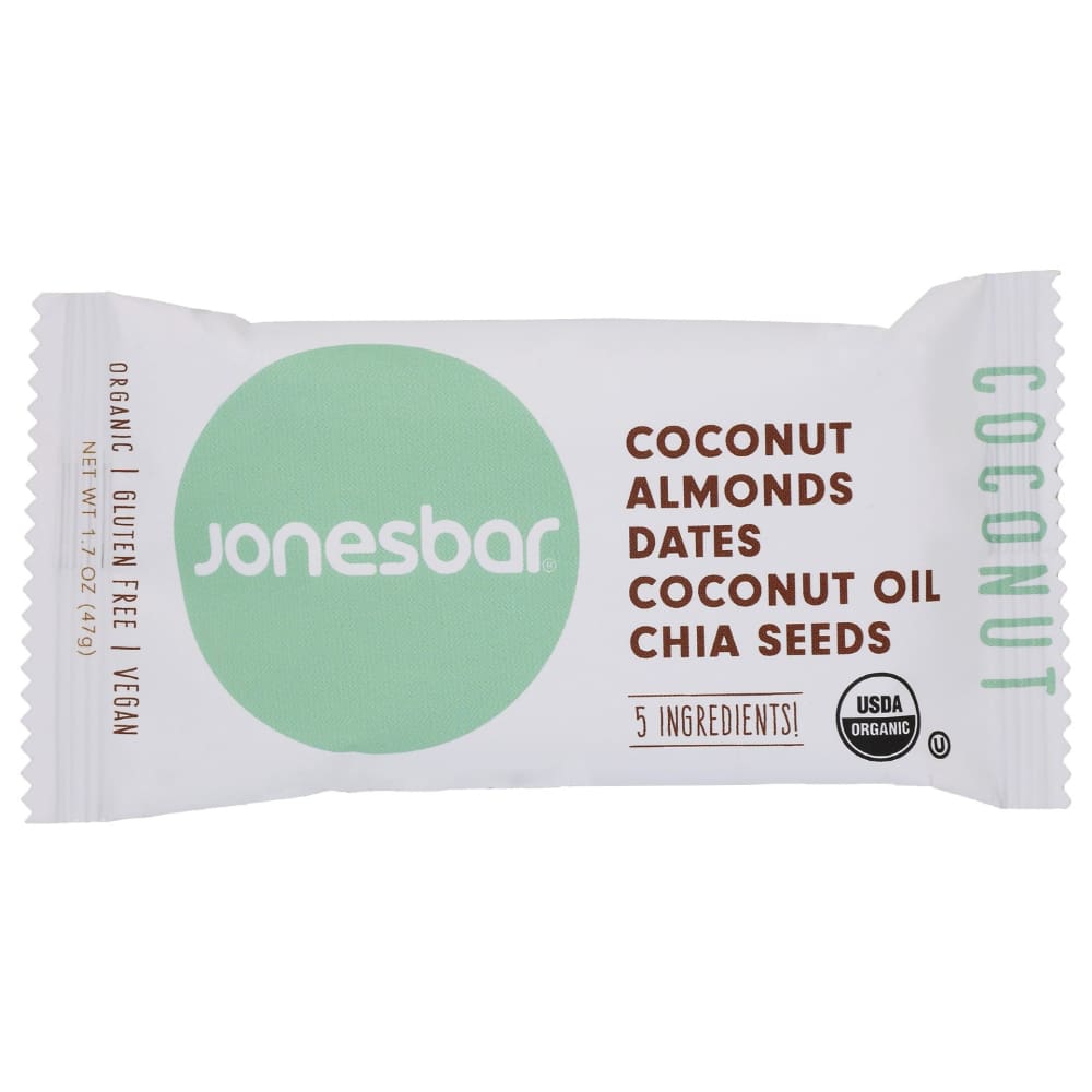 JONESBAR: Coconut Snack Bar, 1.7 oz (Case of 4) | ShelHealth
