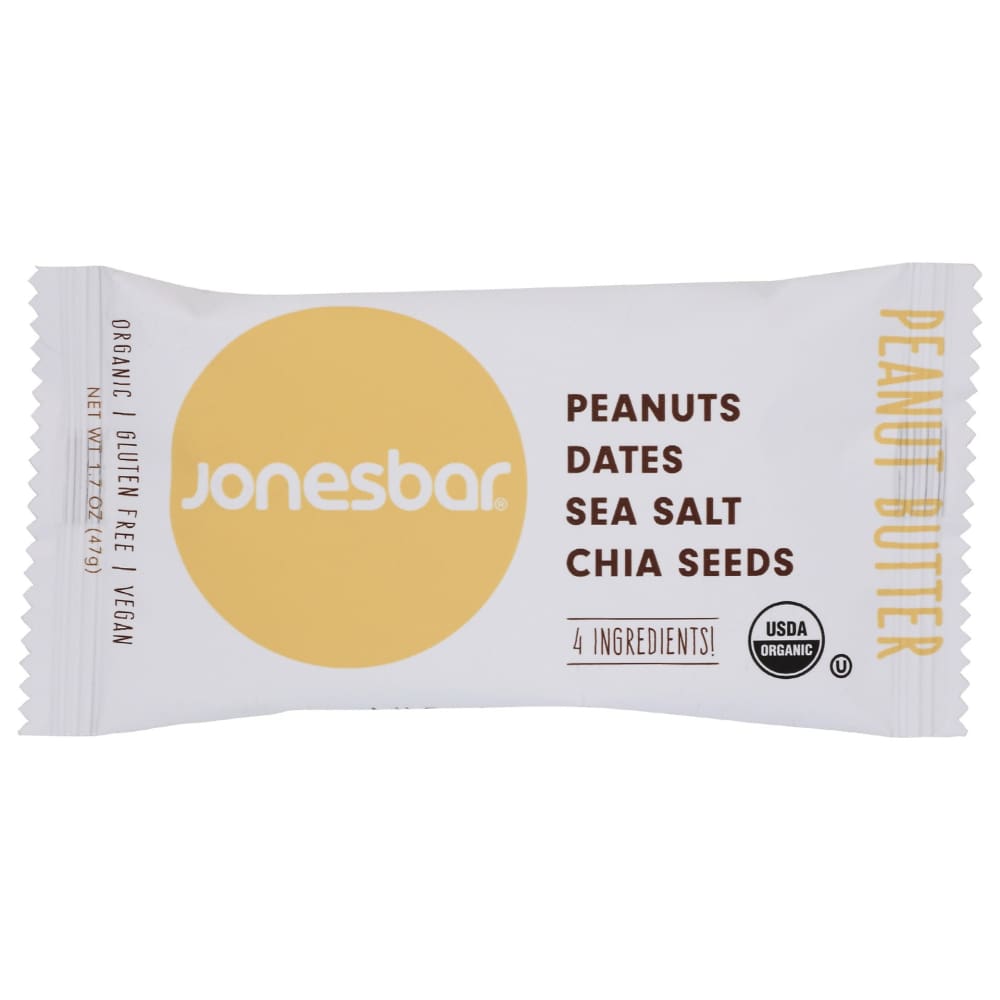 JONESBAR: Peanut Butter Snack Bar, 1.7 oz (Case of 4) | ShelHealth
