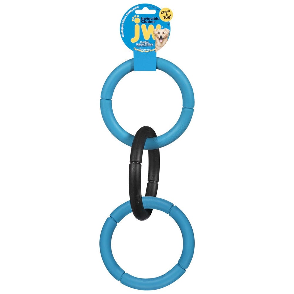 JW Pet Invincible Triple Chains Dog Toy Assorted Large | ShelHealth