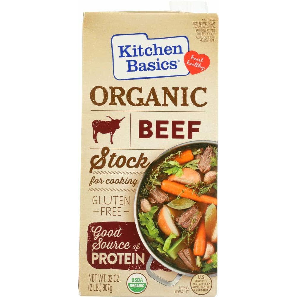 Kitchen Basics Stock Beef Organic, 32 oz (Case of 4) | ShelHealth