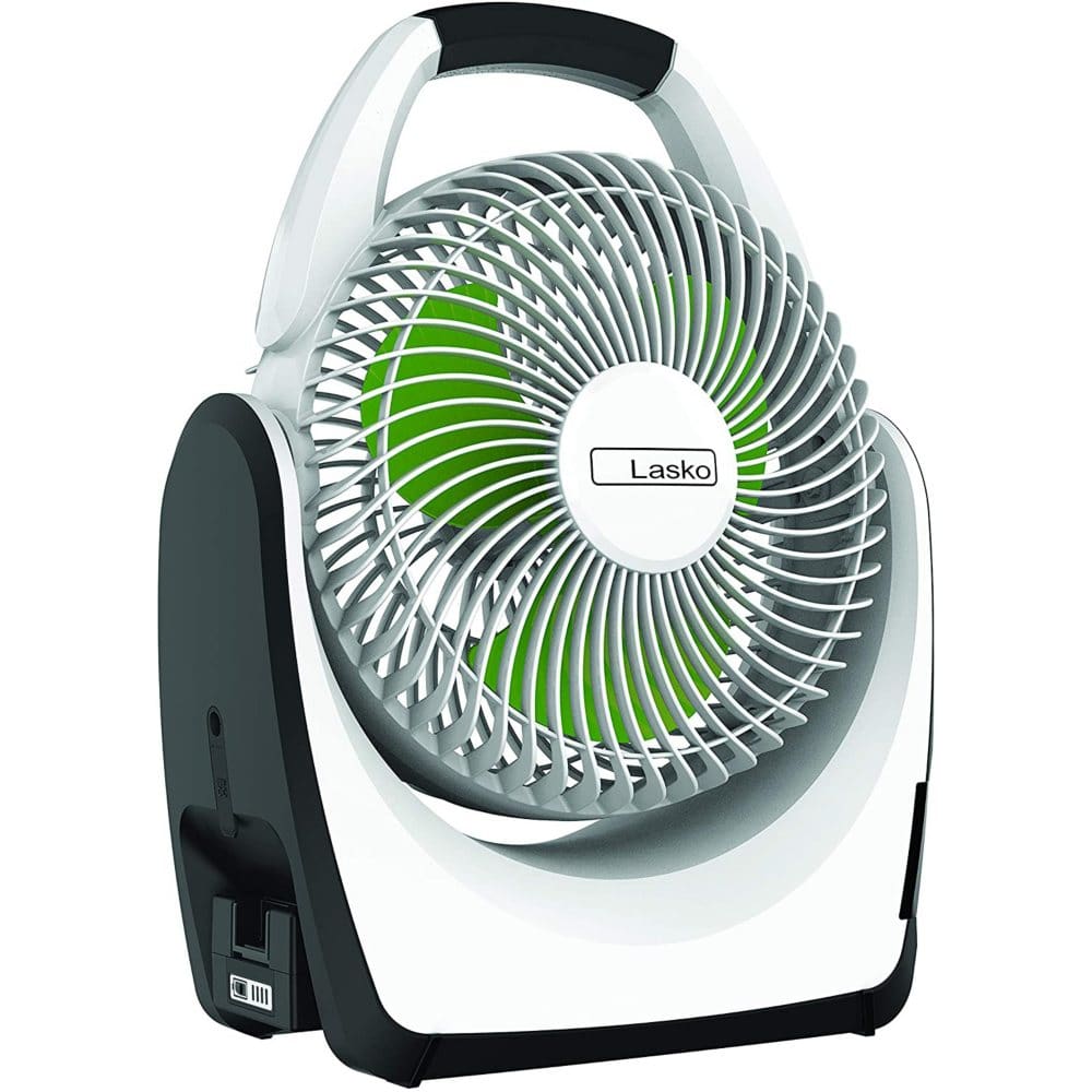 Lasko RB200 5-Speed Portable Outdoor Rechargeable Battery Fan | ShelHealth