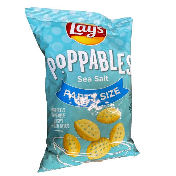 Lay's Poppables Sea Salt Potato Snacks, Party Size, 8.125 oz | ShelHealth