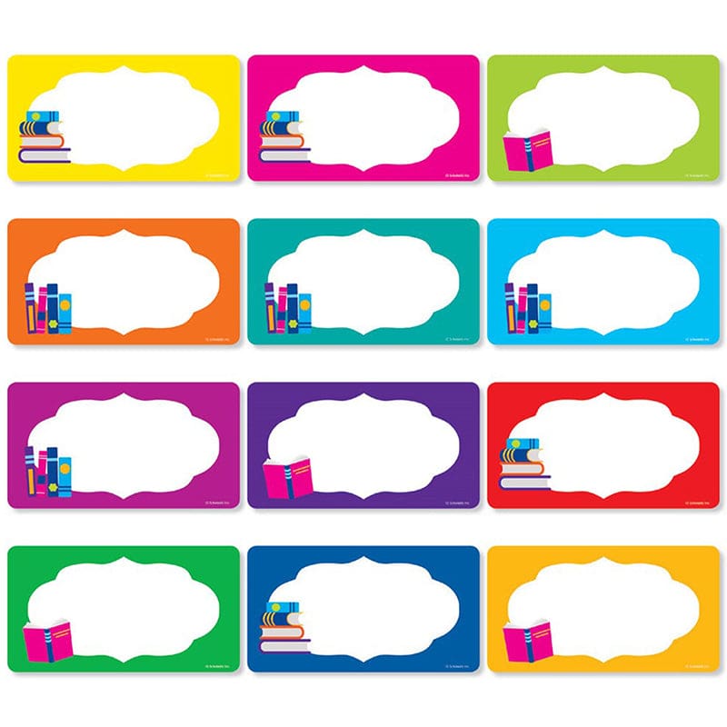 Library Labels Accents (Pack of 8) | ShelHealth
