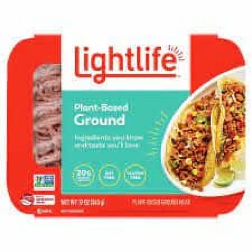 LIGHTLIFE Meat Ground Plant Based, 12 oz (Case of 2) | ShelHealth
