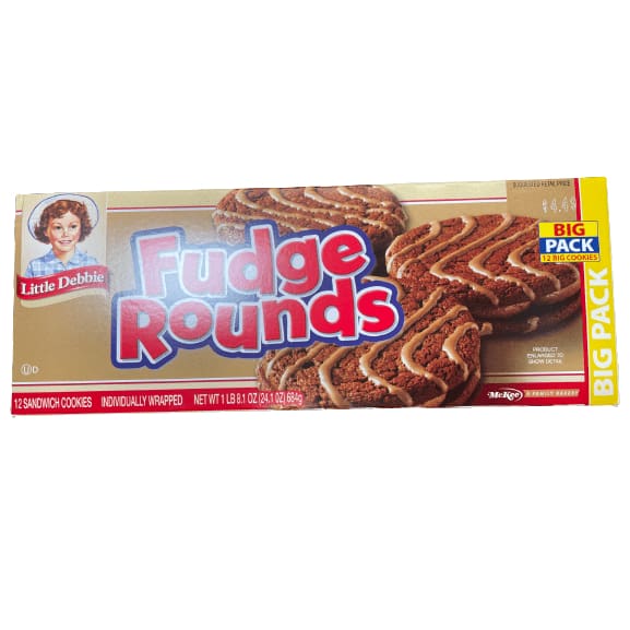 Little Debbie Big Pack Fudge Rounds 12 count, 24.10 oz | ShelHealth