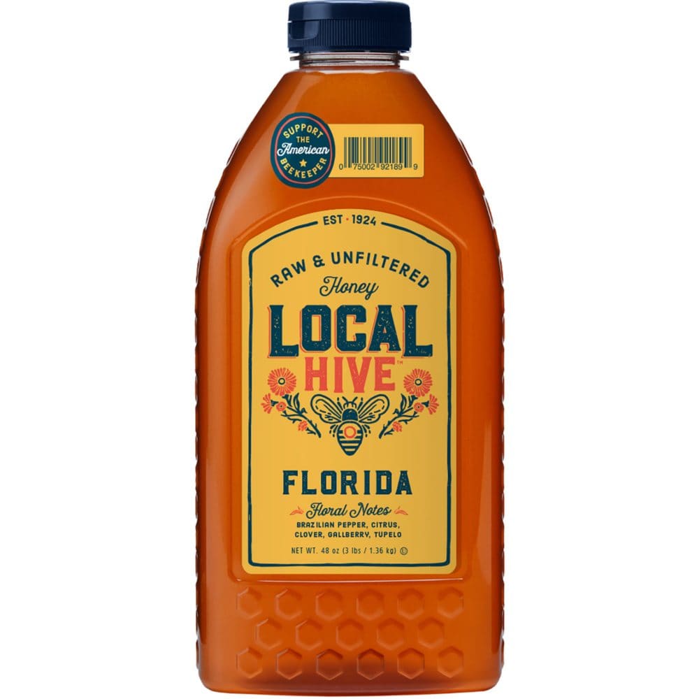 Local Hive Florida Raw & Unfiltered Honey (48 oz.) | ShelHealth