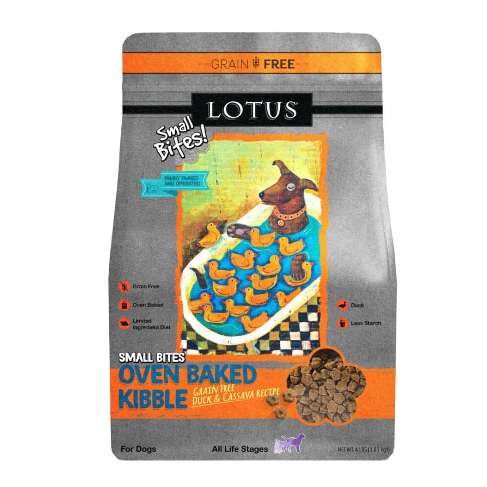 Lotus Dog Small Bite Duck Formula 4Lb | ShelHealth