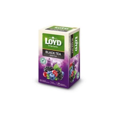 Loyd Forest Fruit Black Tea Bags, 20 pcs. | ShelHealth