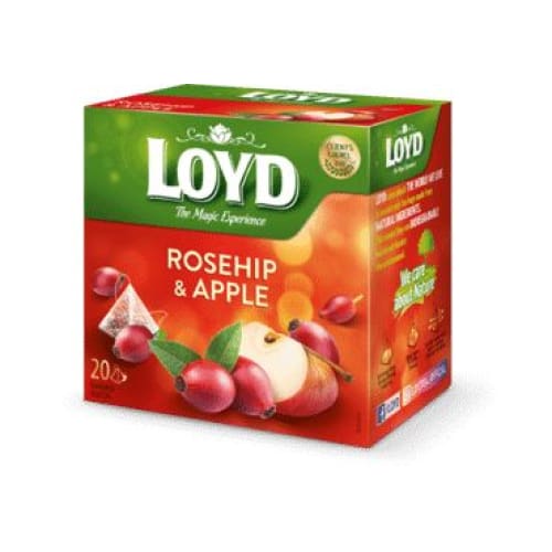 Loyd Rosehip and Apple Tea Bags, 20 pcs | ShelHealth