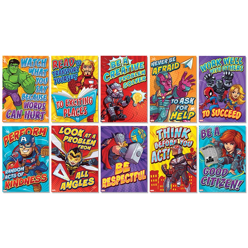 Marvel Mini Motivational Poster Set (Pack of 2) | ShelHealth