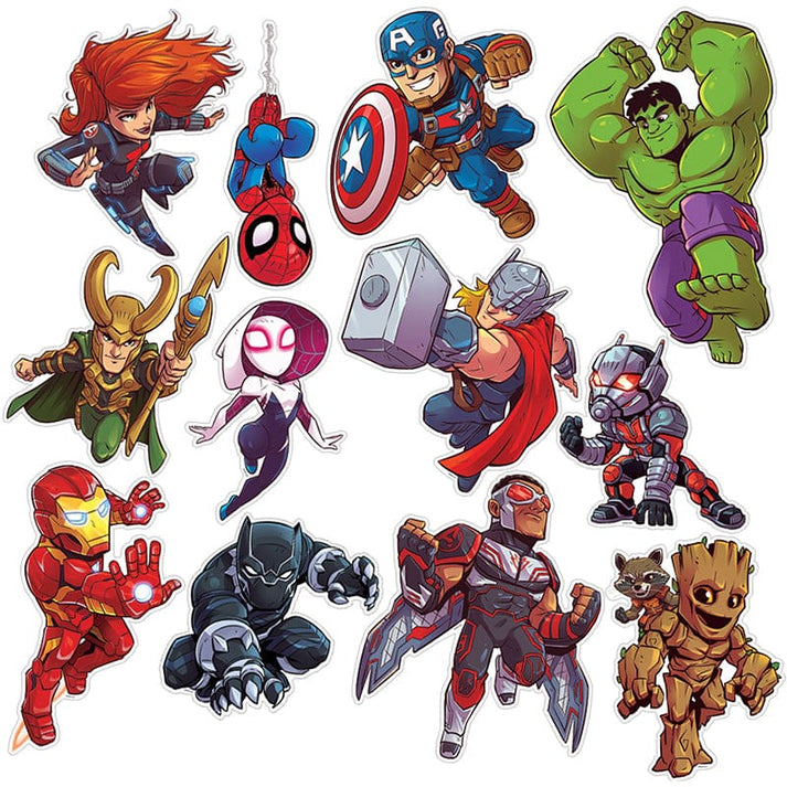 Marvel Super Hero Adventure 2Sided Decor Kits (Pack of 10) | ShelHealth