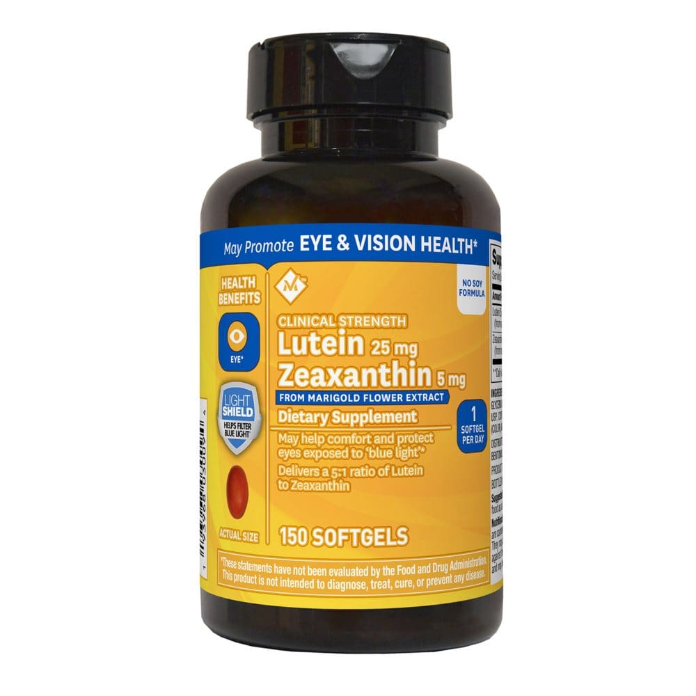 Member's Mark Lutein 25 mg. Zeaxanthin 5 mg. Eye Health Dietary ...