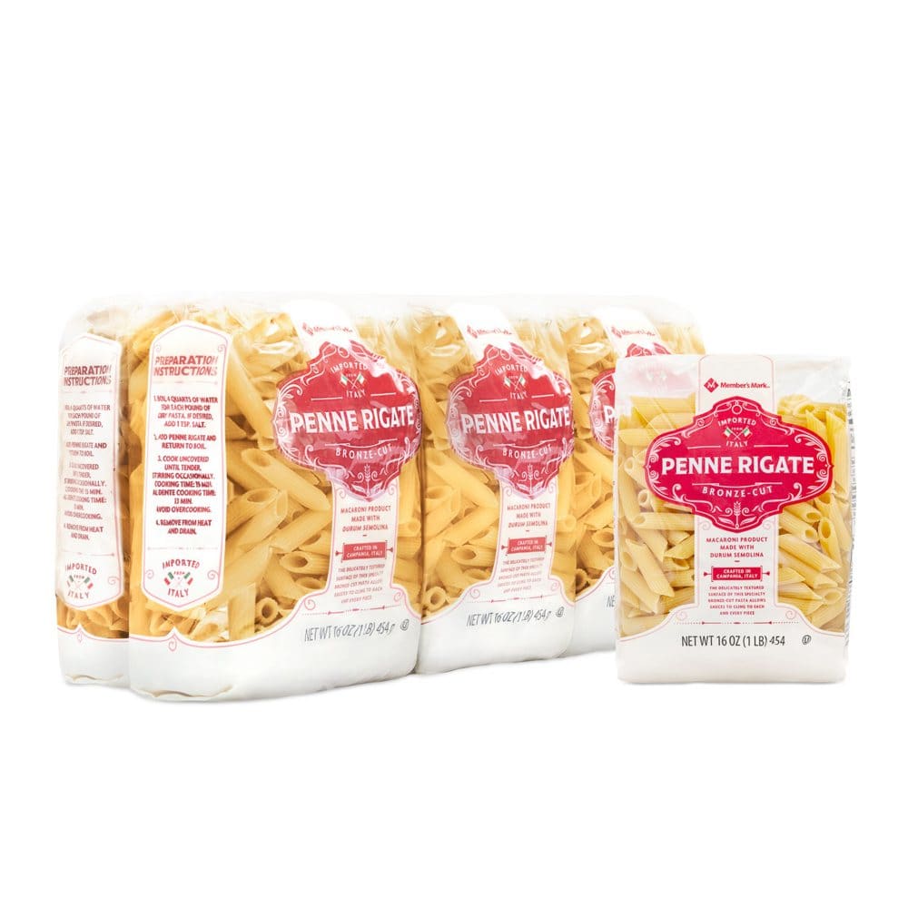 Member's Mark Penne Rigate Pasta (1 lb., 6 pk.) | ShelHealth