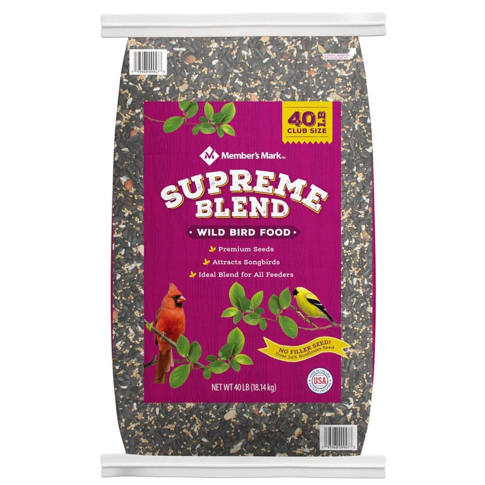 Member S Mark Supreme Blend Wild Bird Food 40 Lbs