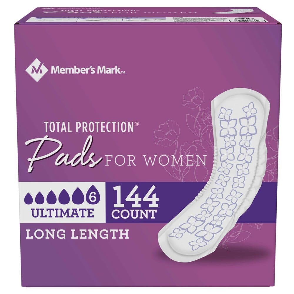 Member's Mark Total Protection Pads for Women, Ultimate - Long Length ...
