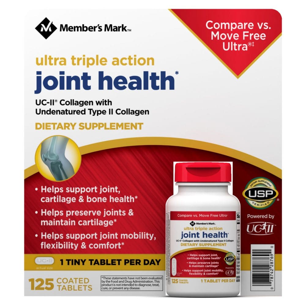 Member's Mark Ultra Triple Action Joint Health (125 ct.) | ShelHealth