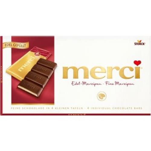 Merci Dark Chocolate Candy Bars with Marzipan Filling, 3.96 oz (112 g ...