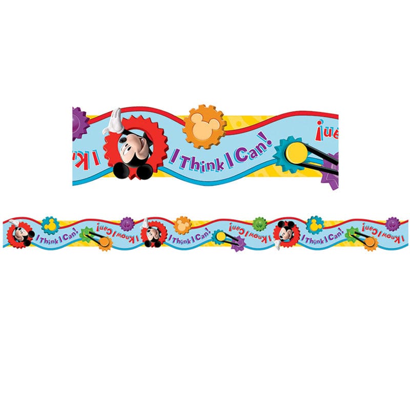 Mickey Mouse Clubhouse I Think I Can Extra Wide Die Cut Deco Trim (Pack ...
