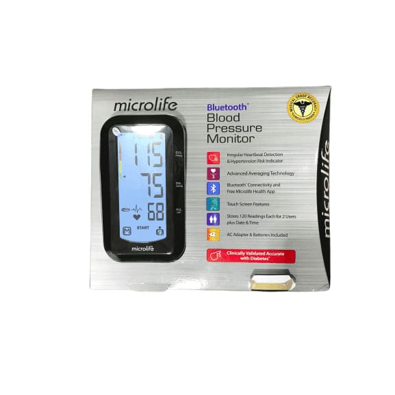 Microlife Arm Blood Pressure Bluetooth Monitor, Model BP3GY1-5X ...