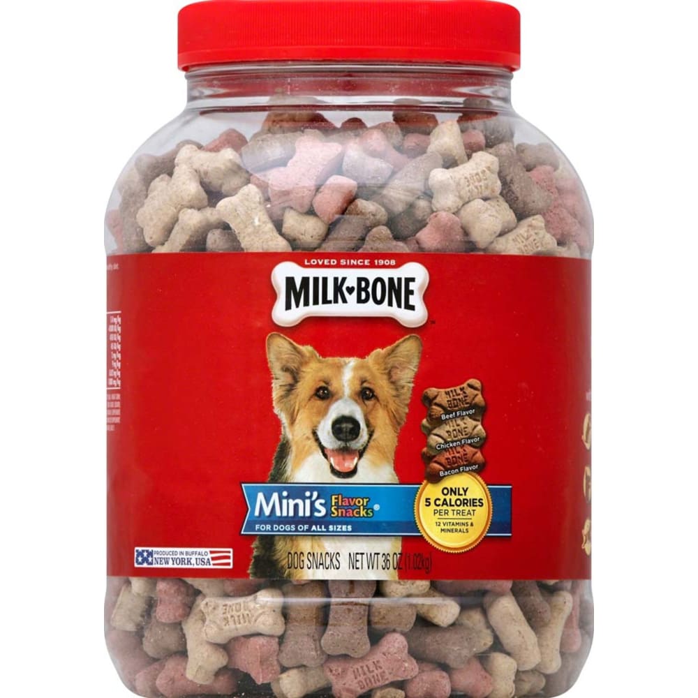 Milk-Bone Flavor Snacks Mini Dog Treats Mini 36 oz | ShelHealth