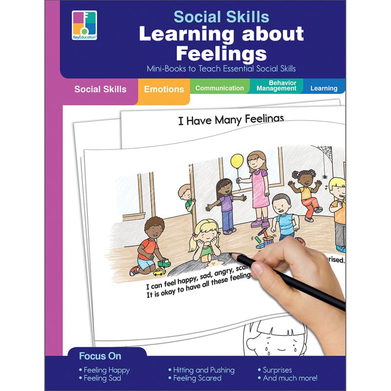 Mini-Books Learning About Feelings Social Skills (Pack of 10) | ShelHealth