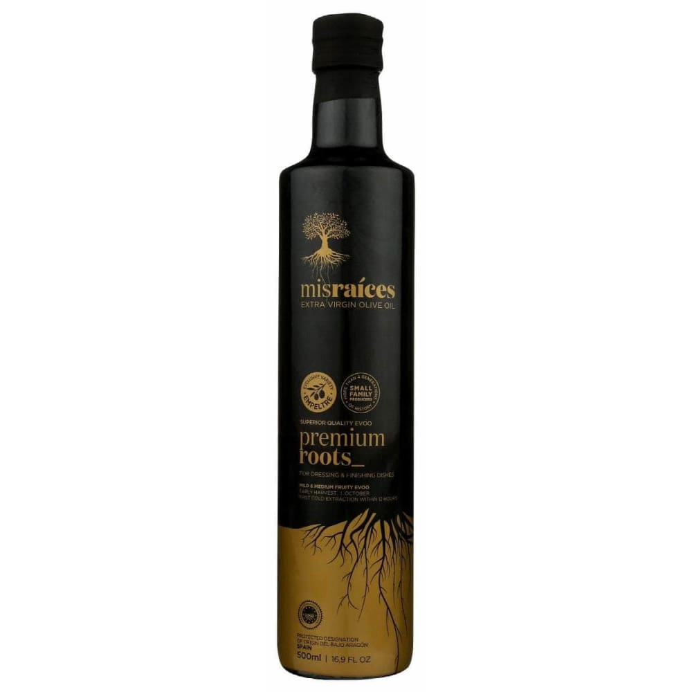 MIS RAICES: Premium Roots Extra Virgin Olive Oil, 16.9 oz | ShelHealth