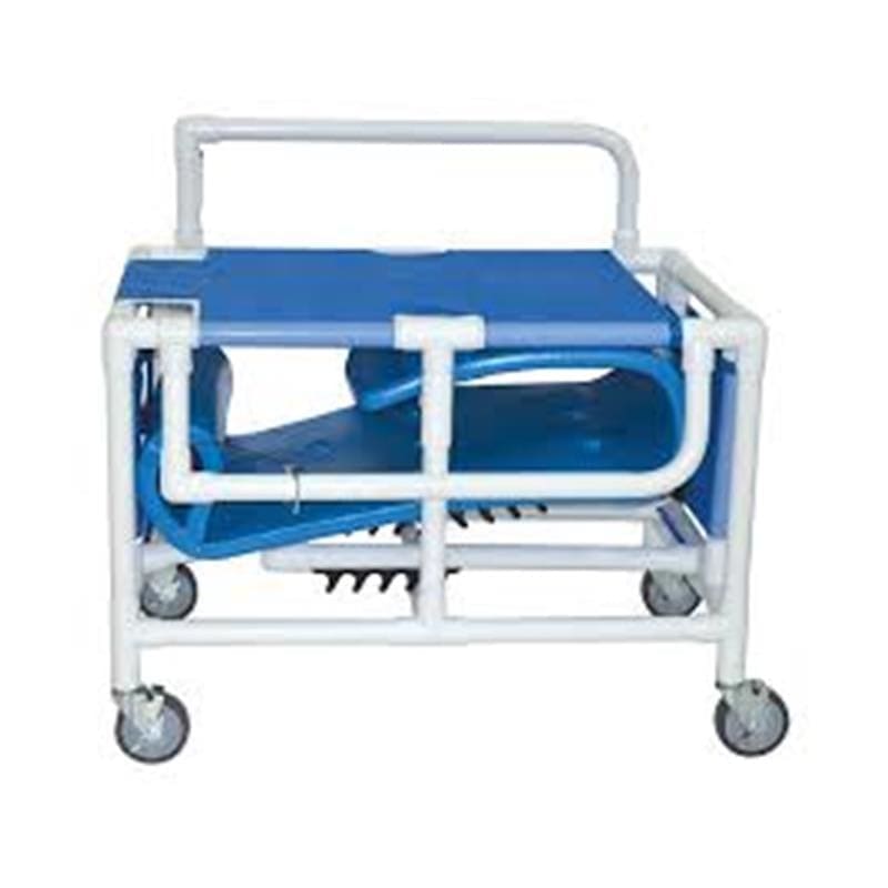 MJM International Shower Gurney, Fold Down Head And Foot | ShelHealth
