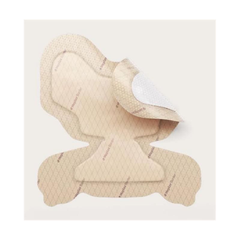 Molnlycke Meliplex Border Heel Foam 22Cm X23Cm, Box of 10 | ShelHealth