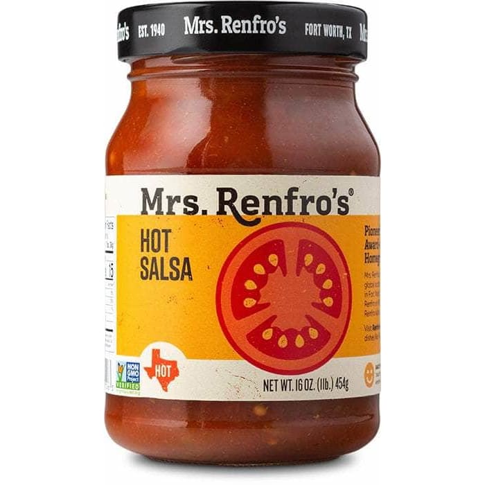 Mrs Renfro Salsa Picante Hot, 16 Oz (Case of 4) | ShelHealth