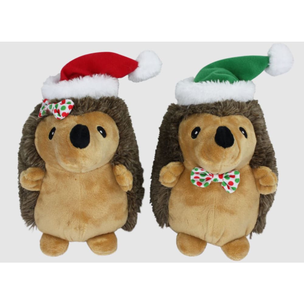 Multipet Hedgehog w/ Bowtie and Santa Hat 8 inch | ShelHealth