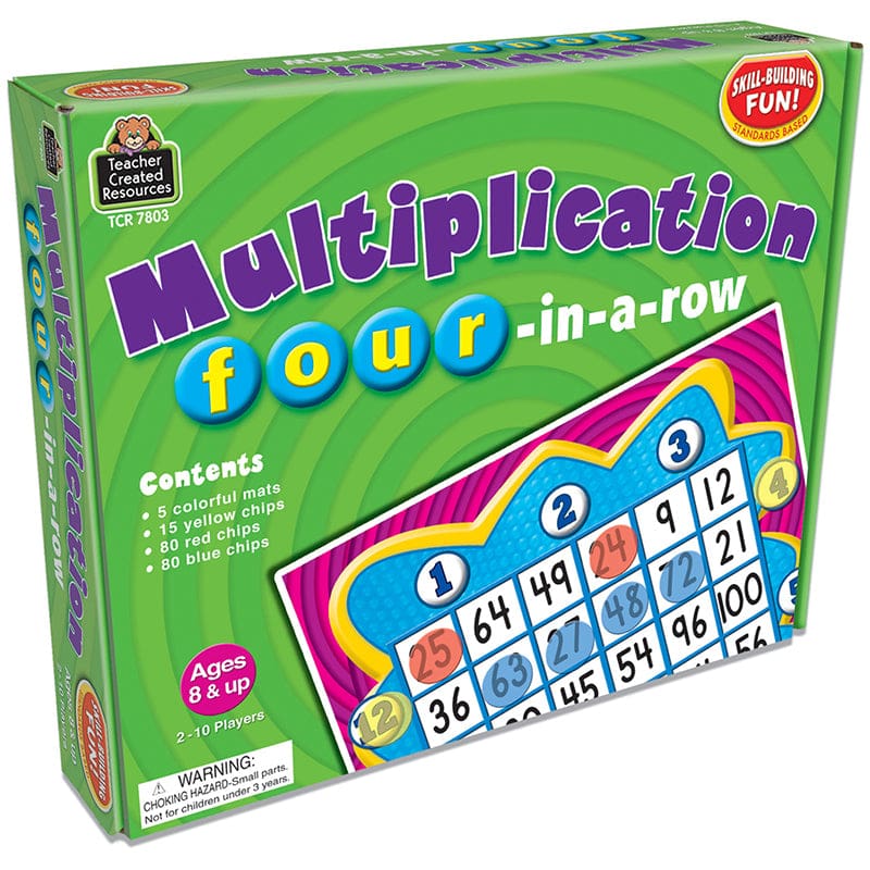 Multiplication Four-In-A-Row Game (Pack of 2) | ShelHealth