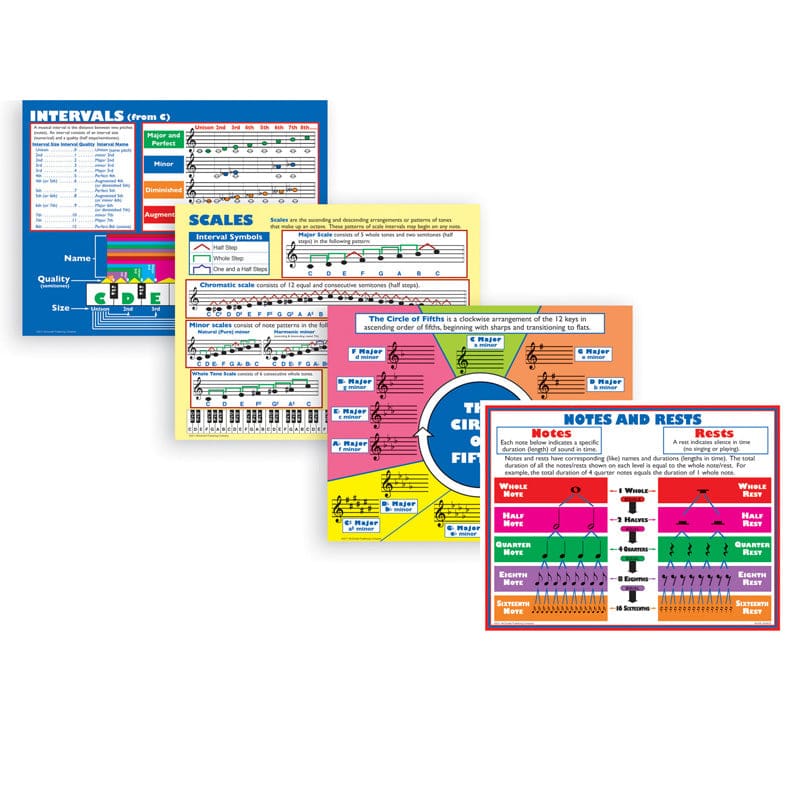 Music Basics Poster Set (Pack of 6) | ShelHealth