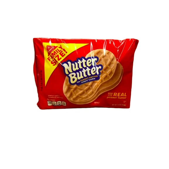 Nabisco Nutter Butter Cookies Family Size, 16 oz | ShelHealth