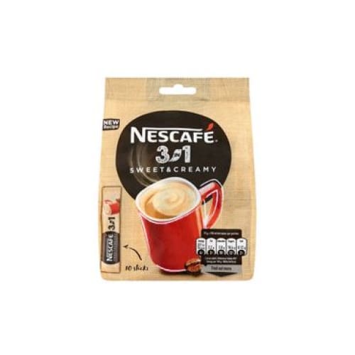 Nescafe 3in1 Sweet&Creamy Instant Coffee Sachets, 10 pcs. | ShelHealth