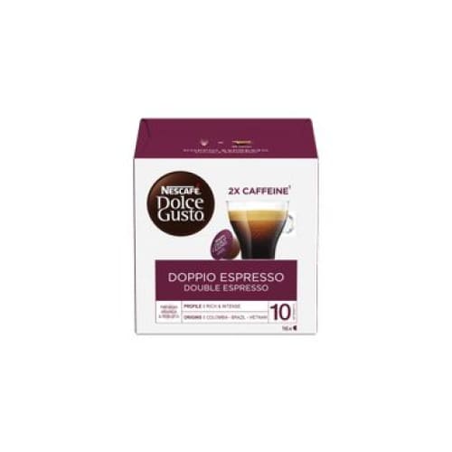 Nescafe Doppio Espresso Double Espresso Dolce Gusto Capsules, 10 pcs ...