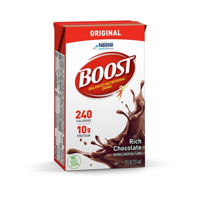 Nestle Boost Chocolate 8 Oz Tetra Briks, Case of 27 | ShelHealth