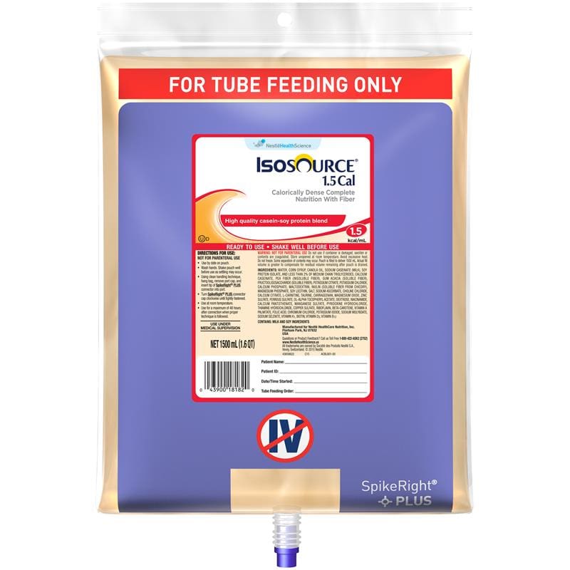 Nestle Isosource 1.5 Spikeright Plus 1500Ml, Case of 4 | ShelHealth