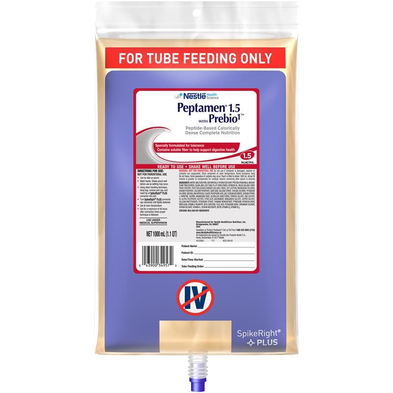 Nestle Peptamen 1.5 With Prebio 1000Ml, Case of 6 | ShelHealth
