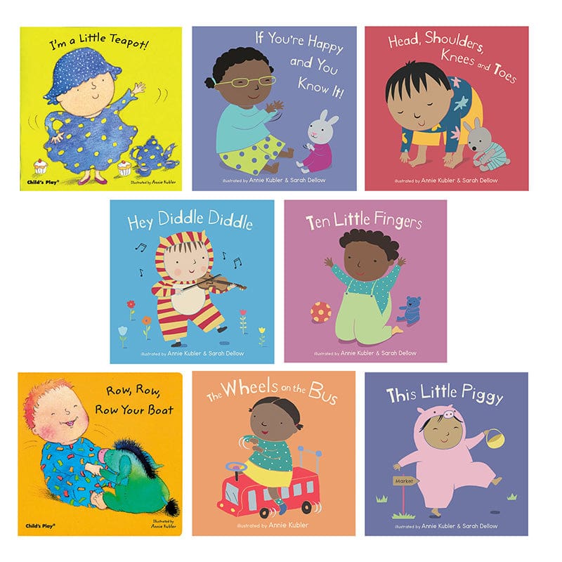 Nursery Rhyme Board 8 Bk Set with Cd | ShelHealth