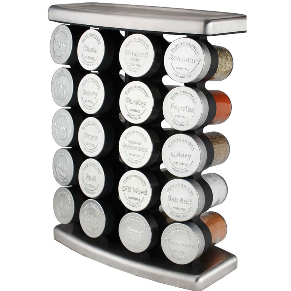 Olde Thompson Ship's Curve Spice Rack with 20 Spices | ShelHealth