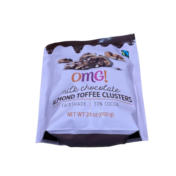 OMG! Milk Chocolate Almond Toffee Clusters 24 oz. | ShelHealth