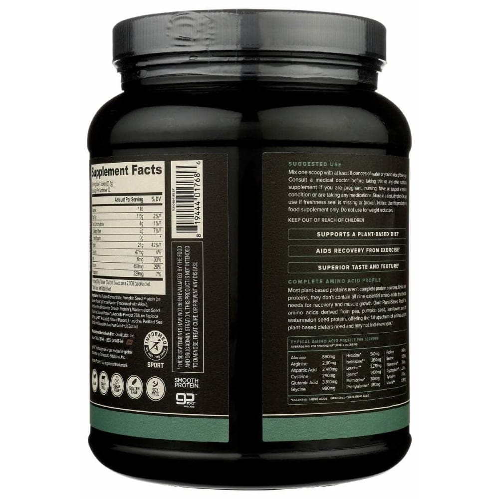 ONNIT: Plant Based Protein Chocolate, 766 gm | ShelHealth